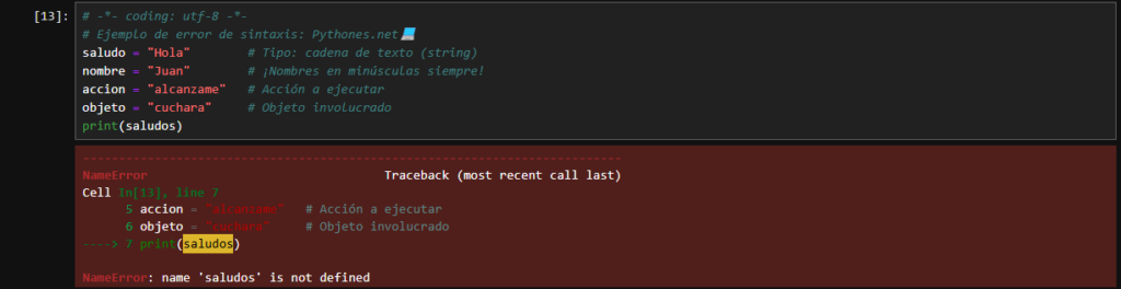 🖋️Sintaxis en Python 3 Errores comunes + Instrucciones - Programación en Python